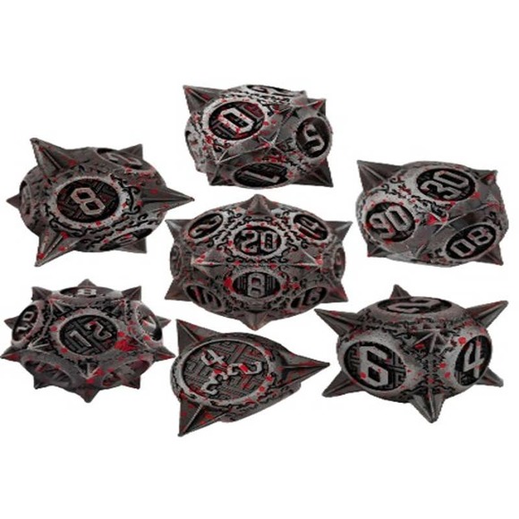 Totally Geek'd | Other | 7 Piece Metal Dice Set Spiked Series | Poshmark
